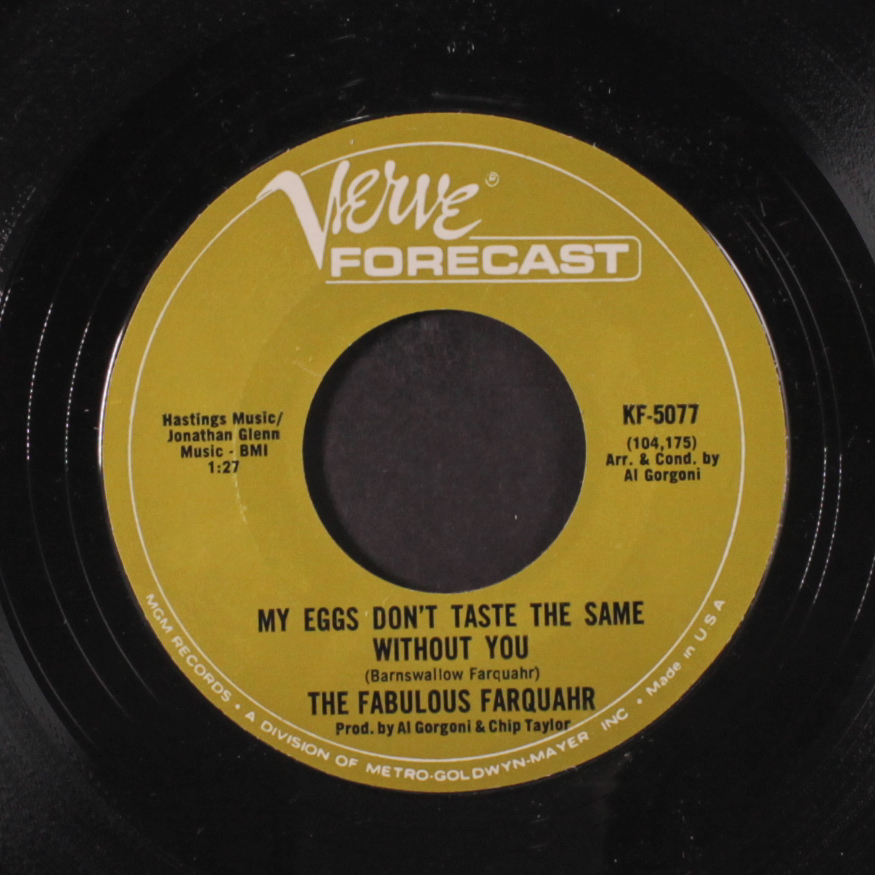 FABULOUS FARQUAHR: sister theresa's... Verve Forecast 7" Single 45 RPM ...