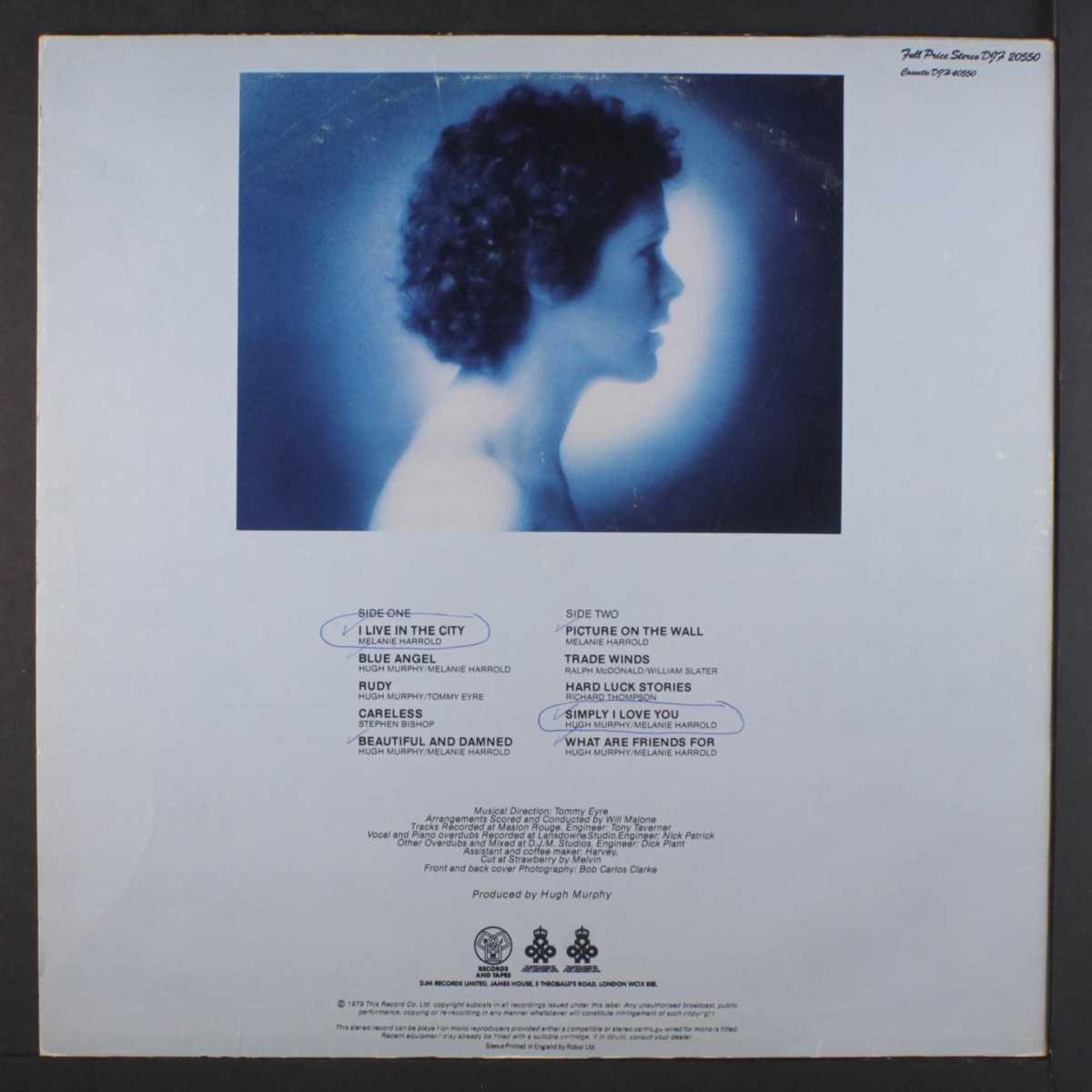 MELANIE HARROLD: blue angel DJM Records (2) 12" LP 33 RPM | eBay