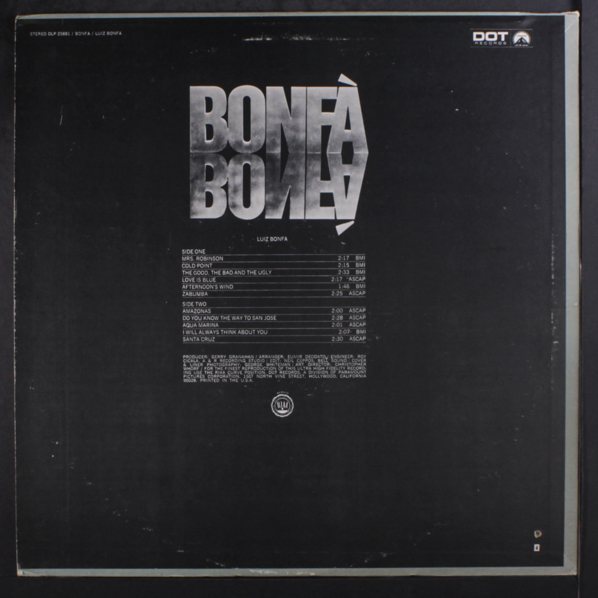 LUIZ BONFA: bonfa DOT 12" LP | eBay
